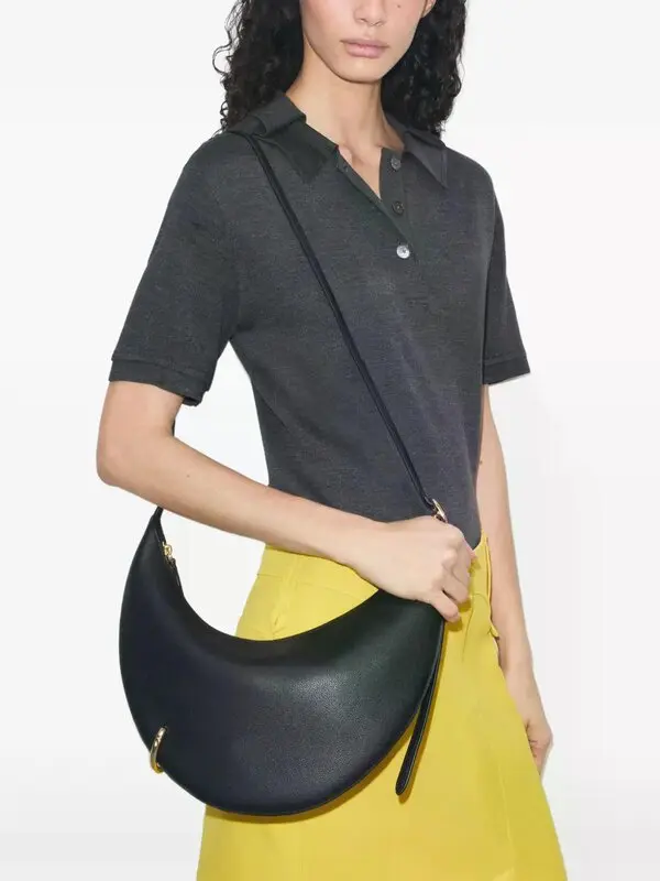 Tory Burch Pierced Leather Crossbody Bag - Black