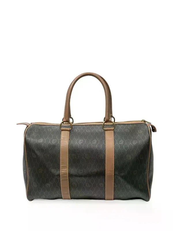 Dior Small Boston Zip-up Luggage - Brown