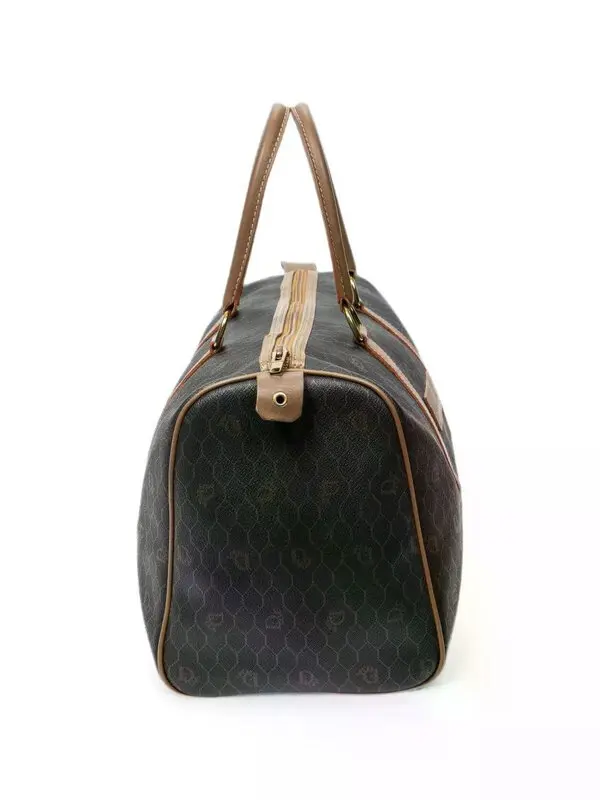Dior Small Boston Zip-up Luggage - Brown