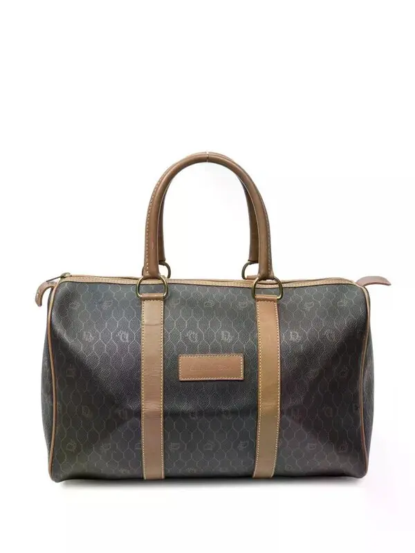 Dior Small Boston Zip-up Luggage - Brown