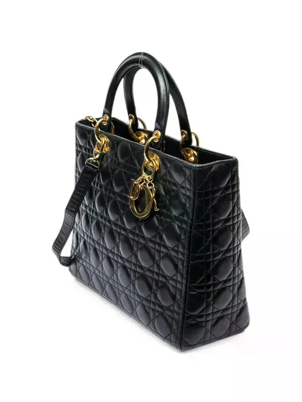 Dior Lady Tote Bag - Black