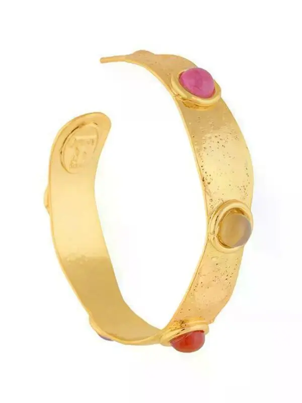 Sylvia Toledano Bianca Gemstone-embellished Hoop Earrings