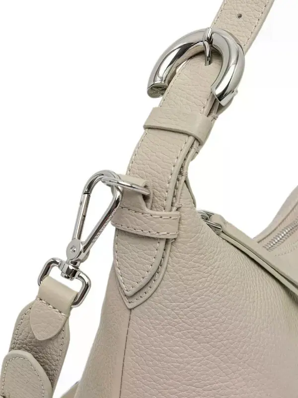 COCCINELLE Grained Leather Shoulder Bag - Neutrals