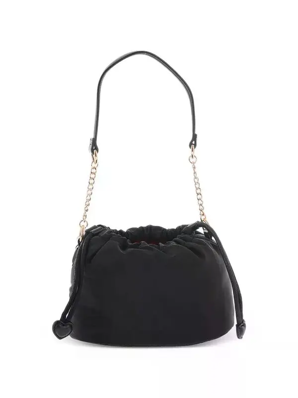 Moschino Logo-plaque Bucket Bag - Black