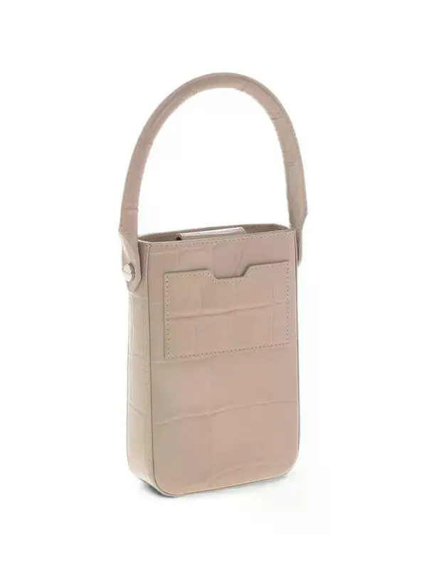 By Far Mini Crocodile-effect Leather Shoulder Bag