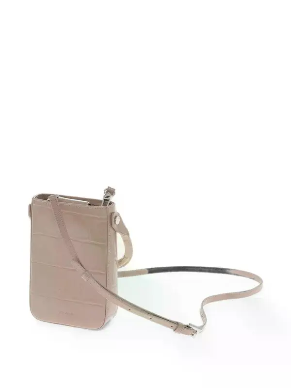 By Far Mini Crocodile-effect Leather Shoulder Bag