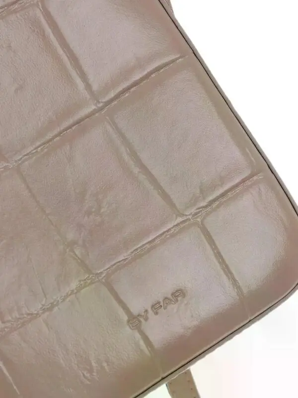 By Far Mini Crocodile-effect Leather Shoulder Bag