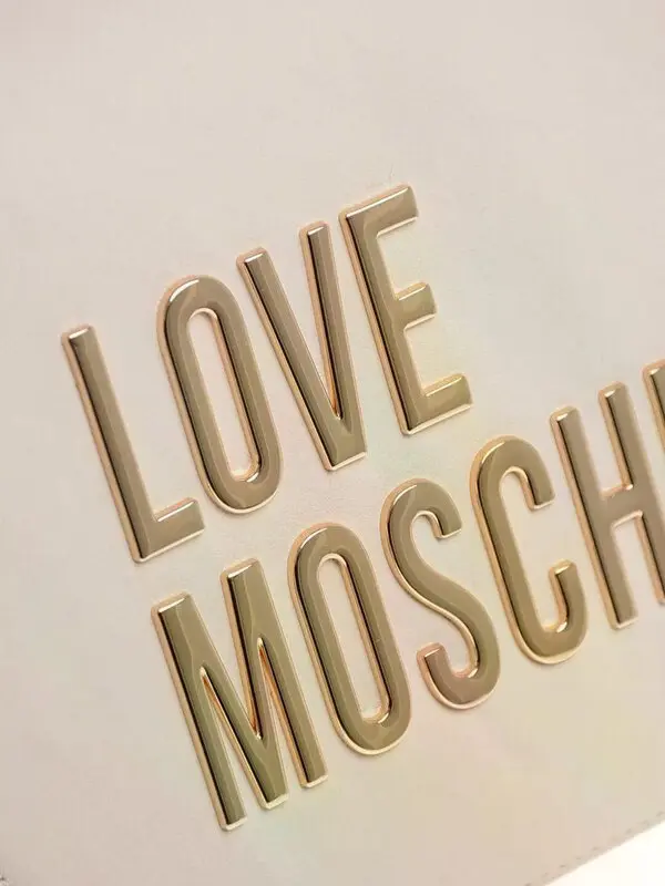 Moschino Logo Plaque Saddle Bag