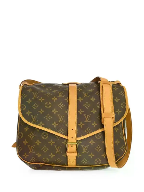 LOUIS VUITTON Monogram Canvas Saumur 35 Messenger Bag - Brown