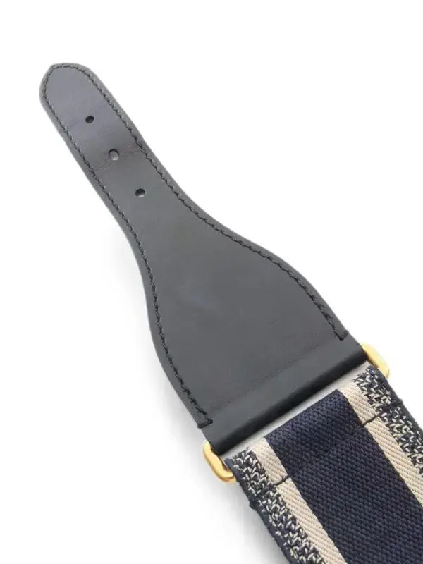 Dior Embroidered Logo Canvas Belt