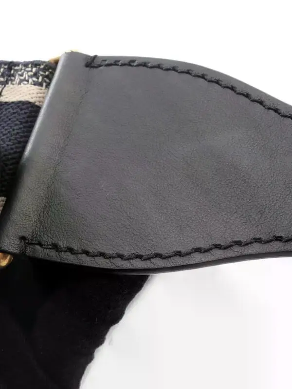 Dior Embroidered Logo Canvas Belt
