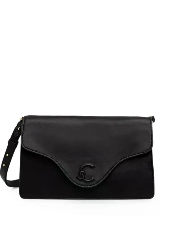 COCCINELLE Logo-embossed Leather Tote Bag - Black