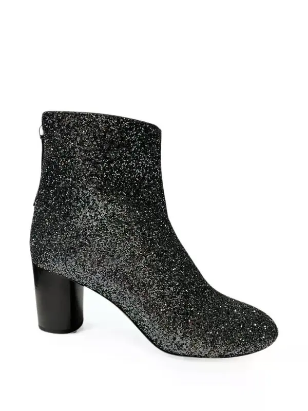 ISABEL MARANT VINTAGE Ritza Glitter-coated Ankle Boots - Grey