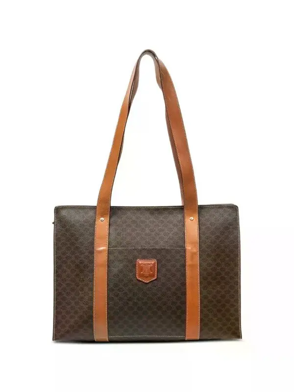 Celine Macadam Pattern Tote Bag - Brown