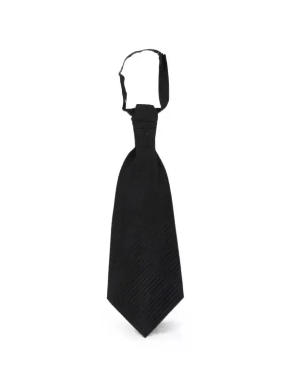 Corneliani Striped Glitter-effect Ascot Tie