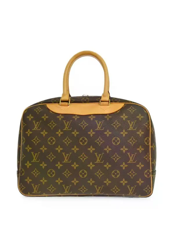LOUIS VUITTON Monogram Deauville Handbag - Brown