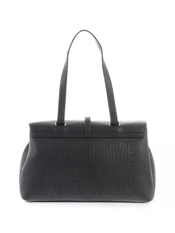 Moschino Logo-embossed Midi Shoulder Bag