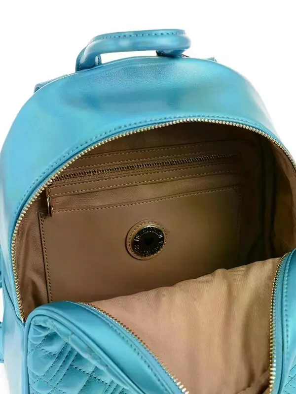 Moschino Quilted Laminated Backpack