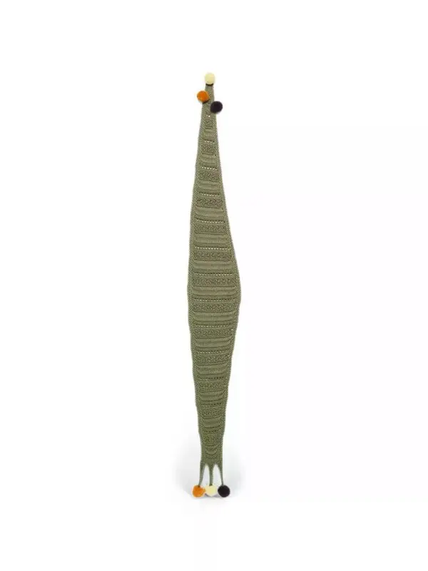 JW Anderson Pom-pom-embellished Scarf - Green