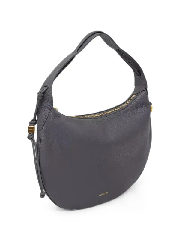 COCCINELLE Medium Thess Grained Shoulder Bag - Grey