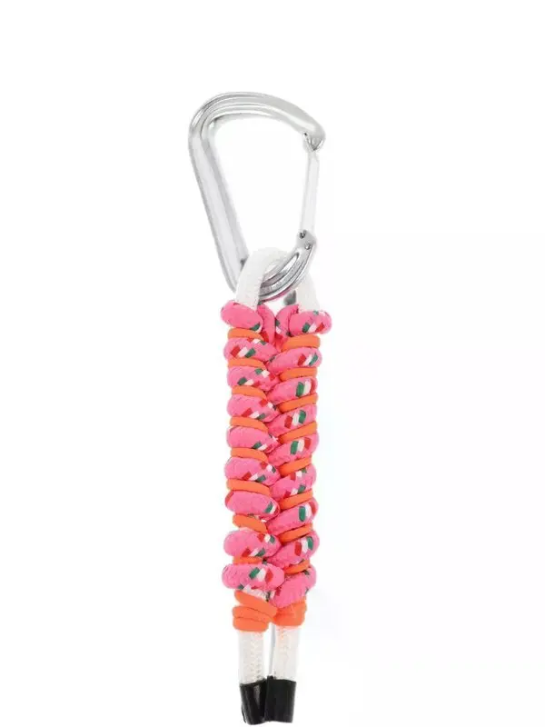Dsquared2 Maxi-carabiner Braided Keyring - Pink