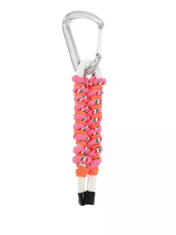 Dsquared2 Maxi Carabiner Braided Keyring - Pink