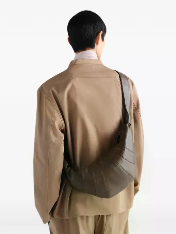 LEMAIRE Medium Croissant Bag In Nappa Lamb Leather - Brown