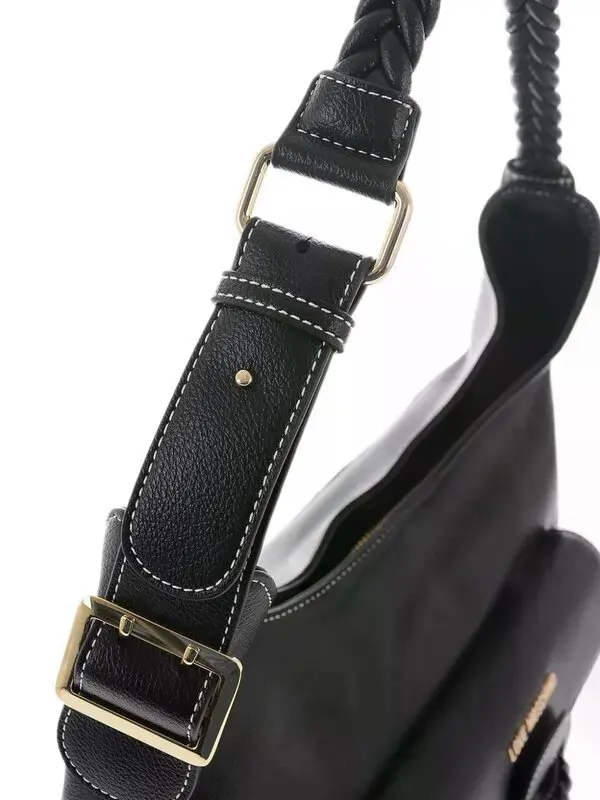 Moschino Braided-handle Love Medium Shoulder Bag