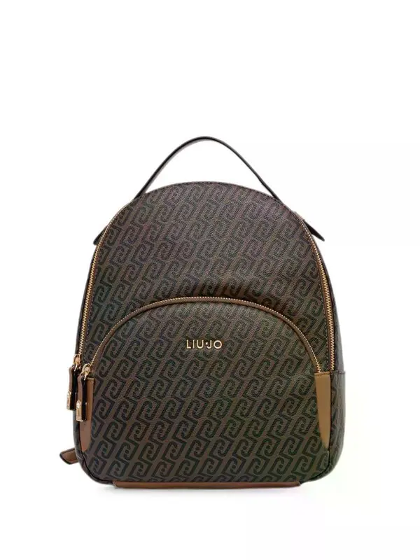 Liu Jo Monogram-print Backpack - Brown