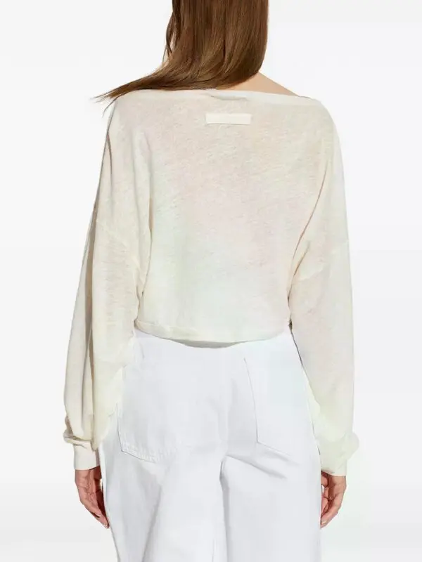 IRO PARIS Destinee Cropped Long-sleeve Sweater