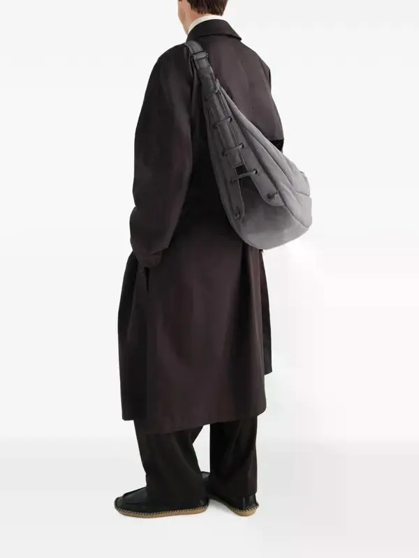 LEMAIRE Large Soft Game Bag In Nylon Canvas - Grey