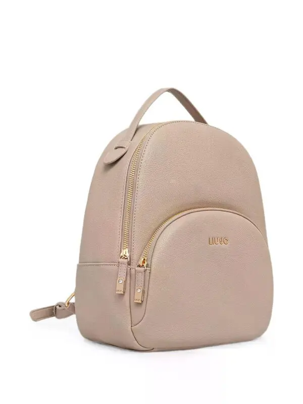 Liu Jo Grained Logo-plaque Backpack
