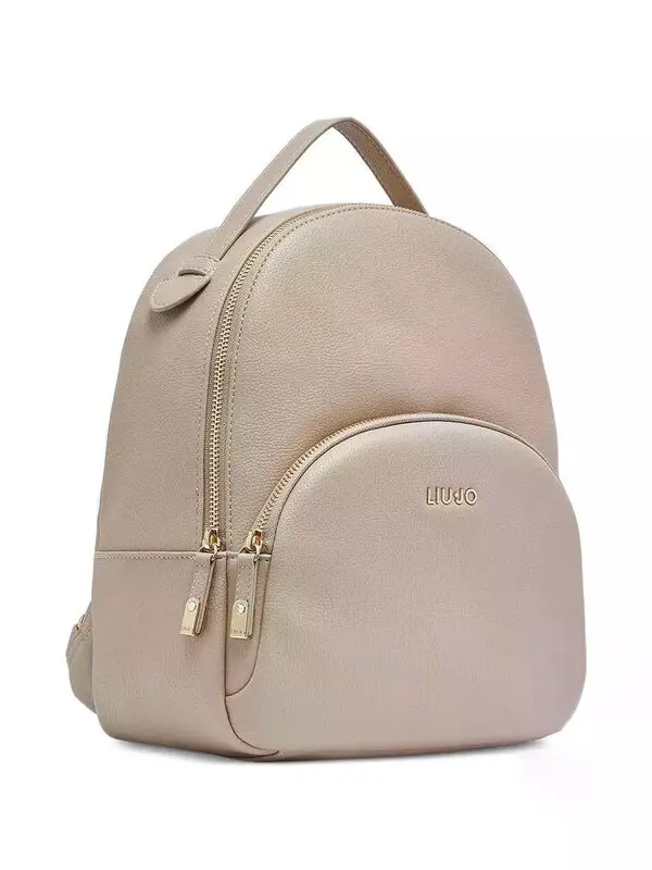 Liu Jo Grained Logo Plaque Backpack