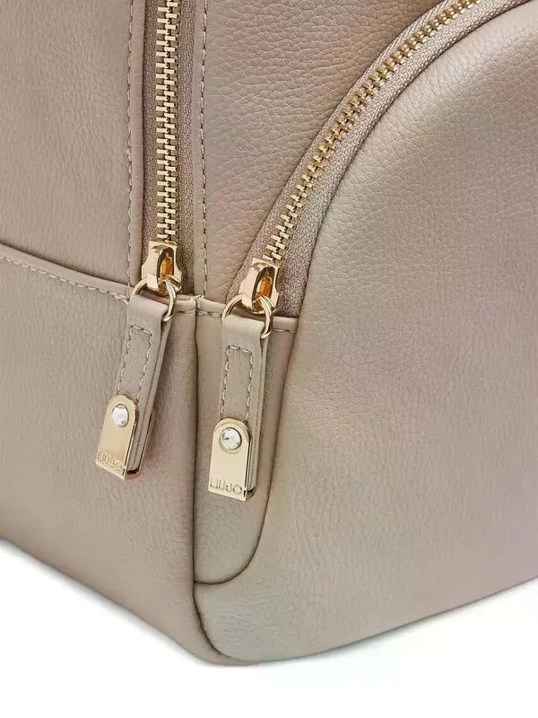 Liu Jo Grained Logo Plaque Backpack