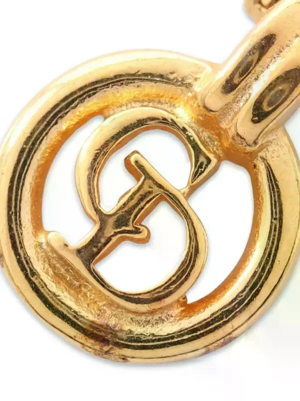 Dior Tone Cd Logo Pendant Necklace