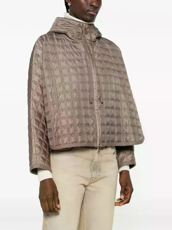 Moncler Quilted Hooded Cape