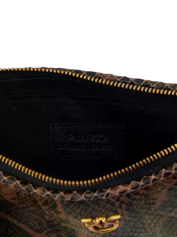Pinko Python-print Love Bag Shoulder Bag