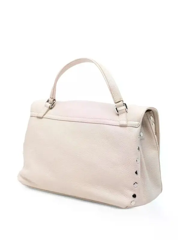 ZANELLATO Postina Stud-embellished Leather Tote Bag - Neutrals