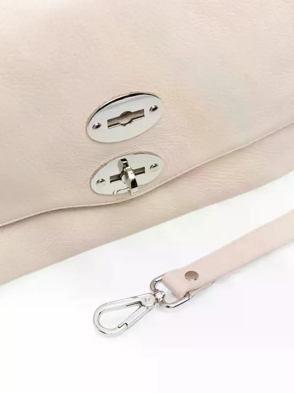 ZANELLATO Postina Stud-embellished Leather Tote Bag - Neutrals