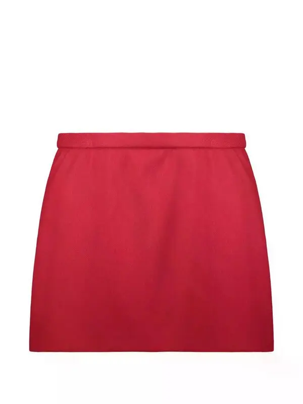 Red Valentino High-waisted Twill Skort - Red
