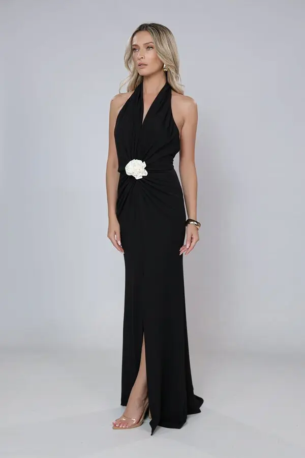ROSERRY Mallorca Jersey Open Back Maxi Dress