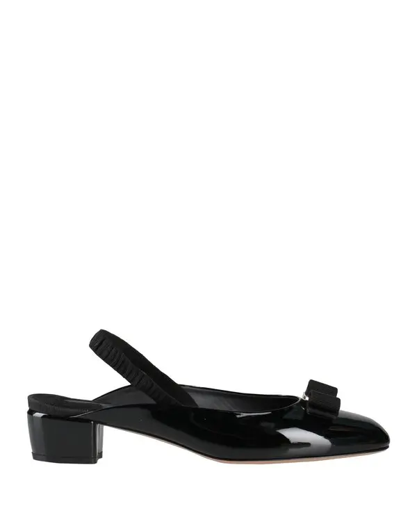 FERRAGAMO Patent Leather Slingback Pumps