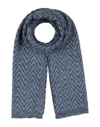 Missoni Scarf Light Polyester, Textile Fibers, Mohair Wool, Wool, Alpaca Wool - Blue