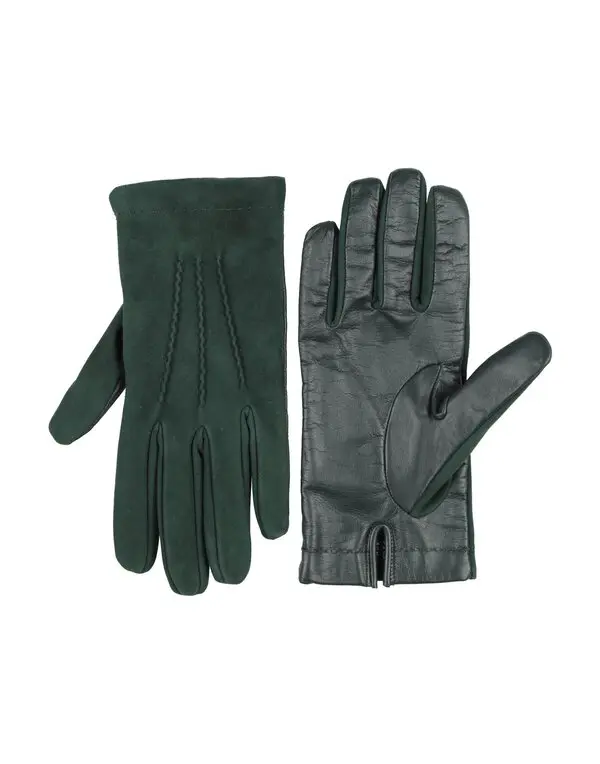 SLOWEAR Gloves Dark Size Leather - Green