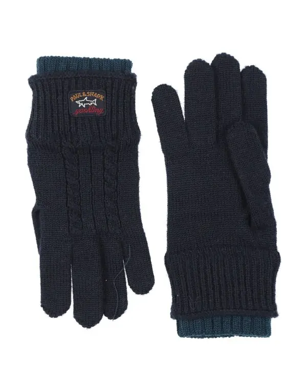 Paul & Shark Gloves Size Wool - Black