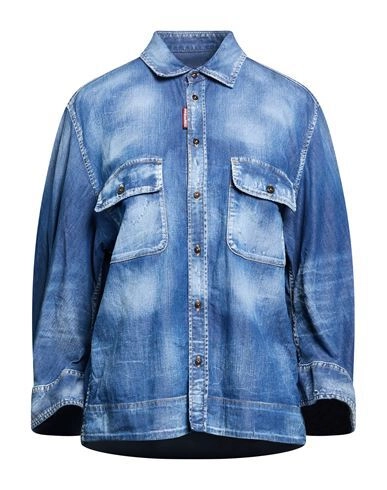 Dsquared2 Denim Shirt Size Cotton, Elastane - Blue