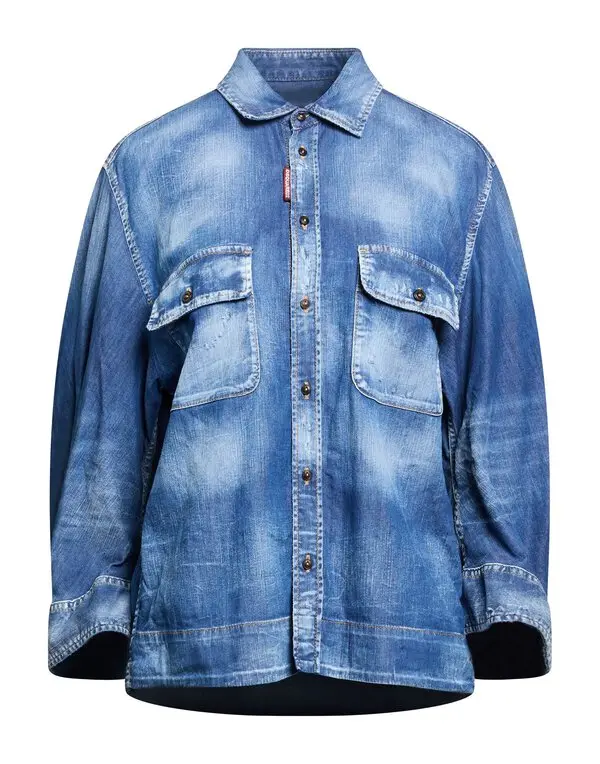Dsquared2 Cotton Elastane Denim Shirt