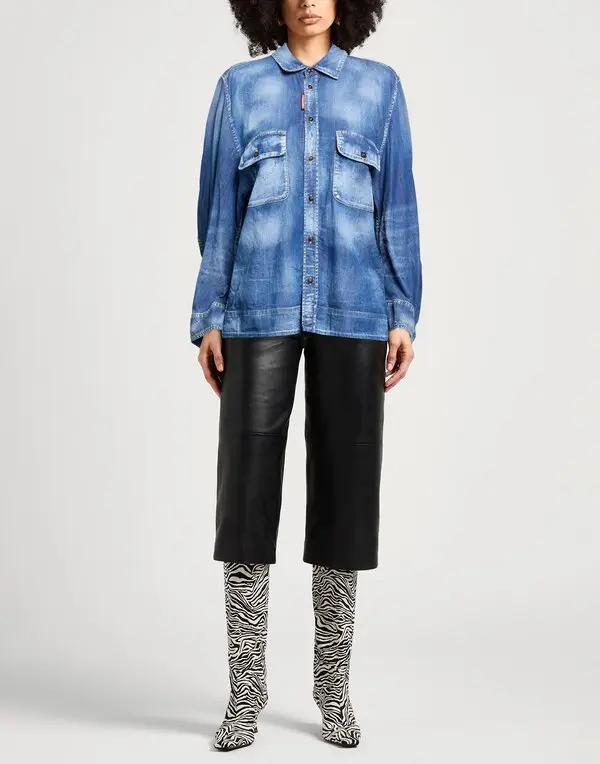 Dsquared2 Cotton Elastane Denim Shirt