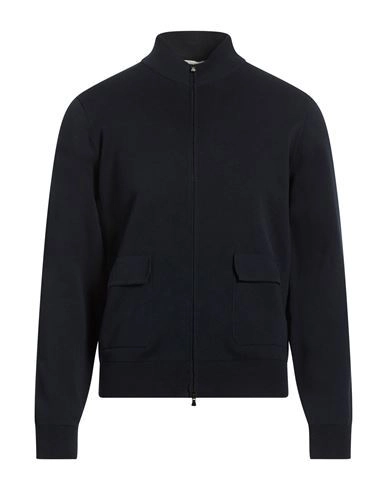 FILIPPO DE LAURENTIIS Midnight Cotton Half-zip Cardigan - Midnight Blue