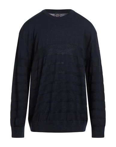 Paul & Shark Midnight Virgin Wool Crewneck Sweater - Blue